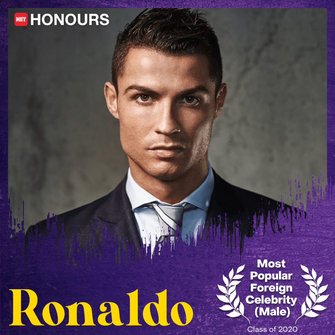 Ronaldo Wins The NET Honours 'Most Popular Celebrity' (Male) Award